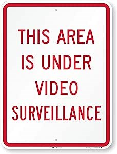 SmartSign "This Area Is Under Video Surveillance" Sign | 18" x 24" 3M High Intensity Grade Reflective Aluminum