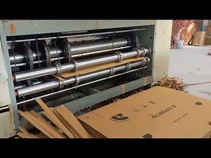 Flexo Printer Slotter - 4th process of making Corrugated Box