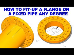 How to align and install a flange at any rotation angle on a fixed pipe.