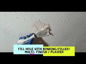 PATCH REPAIR CEILING |Hole in textured swirl design