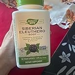 Nature's Way Premium Herbal Siberian Eleuthero Root Supplement, Supports Endurance & Vitality*, Adaptogen*, 1,275mg per 3-Capsule Serving, Non-GMO Project Verified, 180 Capsules (Packaging May Vary)