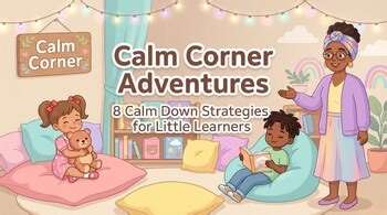 Calm Corner Adventures: 8 Calm Down Strategies Emergent Reader PreK-K