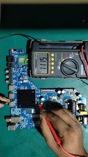 #electronic Testing LED TV PCB Standby Voltages #shorts #electronics #pcbrepair #education
