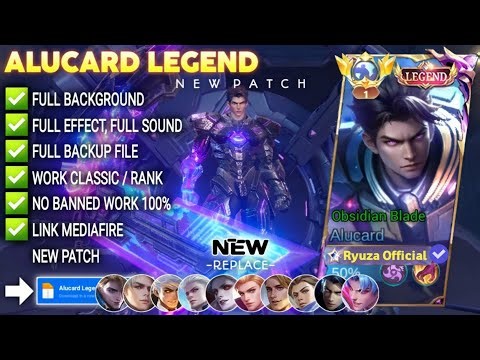 Script Skin Alucard Legend - Obsidian Blade No Password | Full Effect Voice | Patch Terbaru
