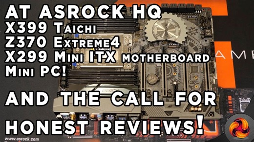 ASRock calls for honest reviews! - at ASRock HQ