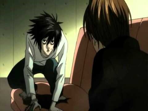 L's and Light's fight [English Dub]