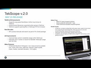 TekScope V2.0 - What's New