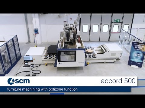 scm accord 500 - furniture machining with optizone function