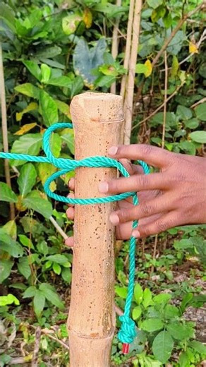 Strong Rope Binding Technique. #diy #knot #lifeskills #shorts #technique