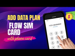 How to Add Data Plan for Flow Sim Card
