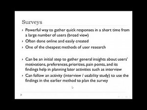 HCI 4.1 User Research Methods