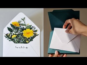 Making Pop-up Spring Card | Yellow Paper Rose | Handmade Gift