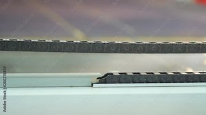 Factory for PVC windows and doors production. Production of plastic windows