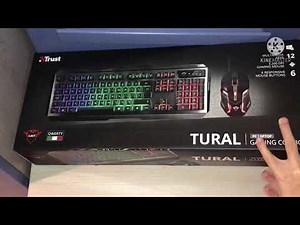 Umboxing tastiera+mouse Trust GXT 845 Tural combo