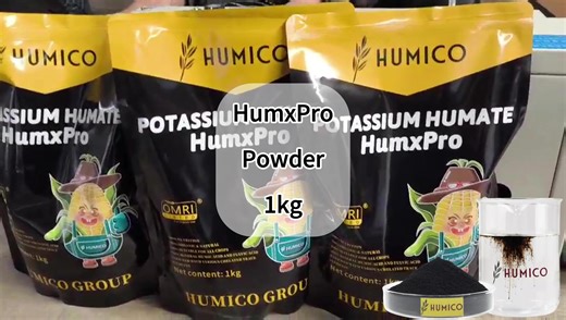 Unleash the Power of #HumxPro (Potassium Humate Powder) in Your Fields! 🌱 In the world of agriculture, finding the right fertilizer can be a game-changer for farmers aiming to boost crop yields and enhance soil health. #Humico Group, one of China's leading manufacturers and export suppliers of organic fertilizers and animal feed, is proud to present our 1kg HumxPro Potassium Humate Powder, a top-notch product that comes packed in convenient 10kg carton boxes. Let's dive into what makes this pro