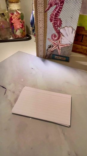 Notebook from index cards #notebook #journaling #junkjournal #creativejournal #journal #crafting #seajournal