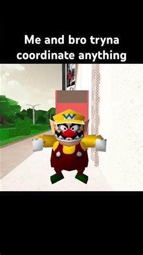 Think fast chucklenuts #wario #funny #supermario64 #waluigi #mario