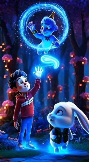 1️⃣ “Magical Land Mein Mila Blue Jin! 🧞‍♂️✨ | Bunny and Friend Part 2”