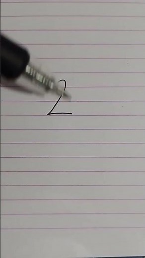how to write number 2