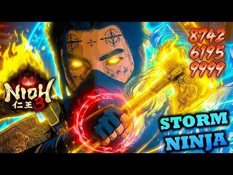 NIOH 3 | Storm Ninja OP Hatchet Build | DESTROYS Everything In Seconds