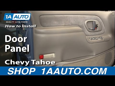 How To Remove Door Panel Chevy Tahoe 95-98