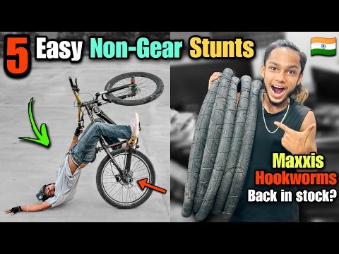EASY NON-GEAR CYCLE STUNTS | Maxxis Hookworms are Back!?