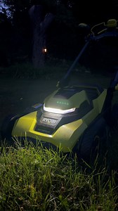 10K views · 182 reactions | Getting dark outside? No problem.  With LED lights and Whisper Series technology, you can mow anytime – without disturbing the peace or your daily schedule. Shop the RYOBI™ 40V HP 21” Self-Propelled Mower Kit at https://bit.ly/4nFFN1F Now at a New Lower Price – only at The Home Depot | RYOBI Power Tools Canada | Facebook