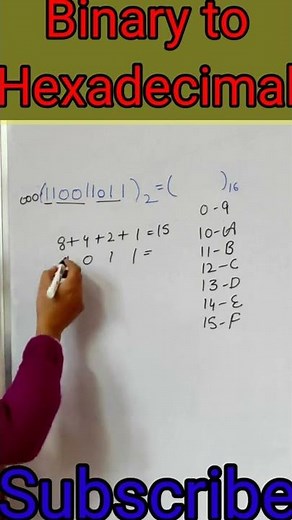 Computer number system 🔥🔥|| Binary to hexadecimal conversion #short #yutubeshort #yt #computer