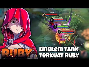 New Patch Ruby Tank Pakai Emblem Ini Mangkin Galak | Build Ruby Tank Terkuat 2022 |Top 1 Global Ruby