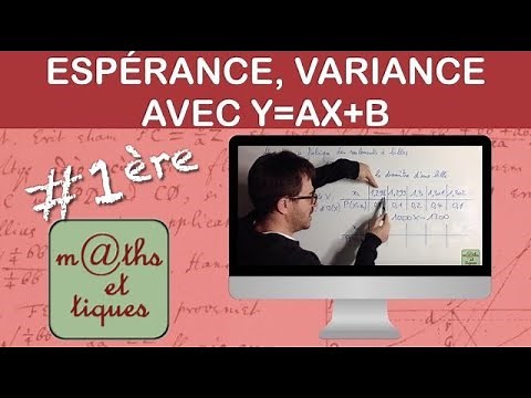 Calculate an expectation and a variance with Y=aX+b - First