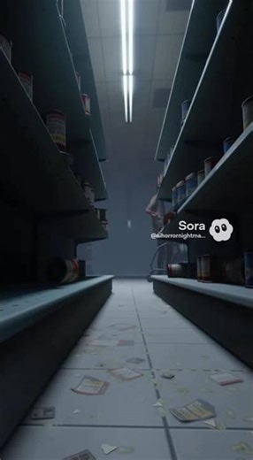 Living Room POV: Zombie Silhouette Catches the TV Glow