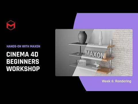 C4D R25 Beginners Workshop (Part 6 - Rendering)
