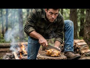 I Cooked a Whole Chicken Over Open Fire 🔥 | Wildfire Hearth