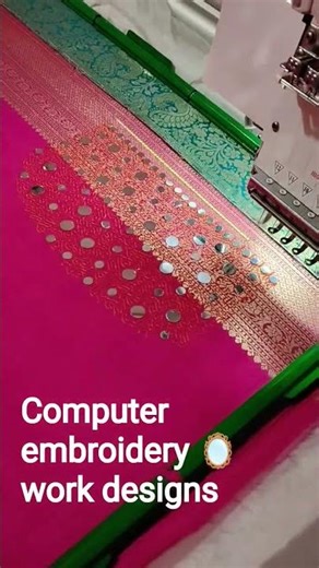 computer embroidery mirror 🪞 work designs