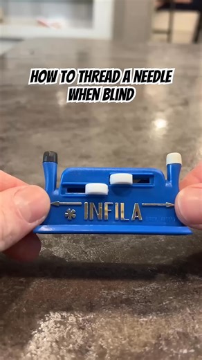 Tool for threading needles when Blind or Visually Impaired. #sewing #blind #tools #VisionRehab | ThinkTank