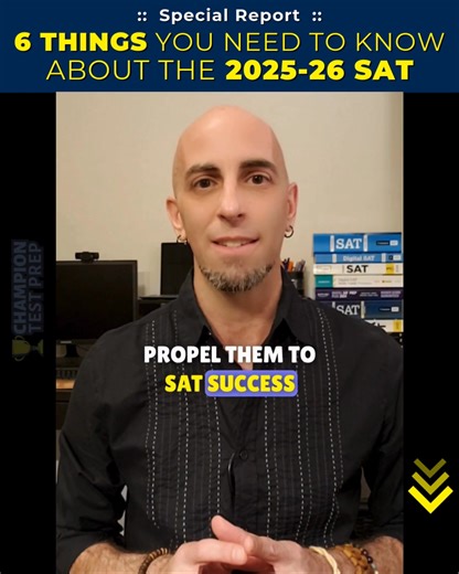 🏆 Download a free copy of my new “Digital SAT Cheat Sheet” today, and give your kids an almost unfair advantage over their competition! Inside the Special Report (all-new for 2026) you'll learn: ✔️ How The New Adaptive Format Has Made The SAT Much Harder ✔️​ How To Use On-Screen Tools To Your Benefit ✔️ My Strategic Approach To Never Run Out Of Time On The Reading Section ✔️ Why You Should NOT Bring A Calculator On Test Day ✔️​ One Thing You Should Do As Soon As You Walk Into The Testing Center