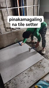 Magaling na tile setter #construction #tilesetter #tiles | William Monreal