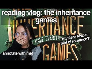 reading THE INHERITANCE GAMES by jennifer lynn barnes | reading vlog