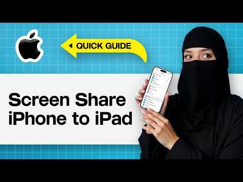 How To Use Screen Mirroring From iPhone To iPad | How To Mirror iPhone Screen To iPad 2025