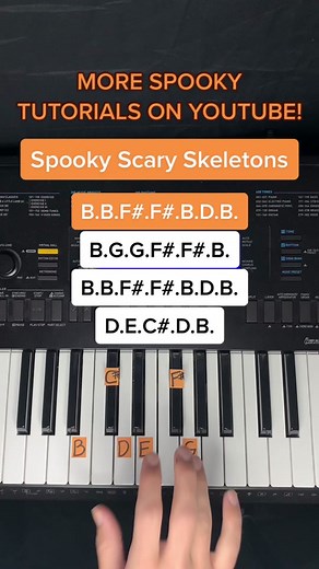 Spooky Piano Tutorial for Halloween 🎃👻