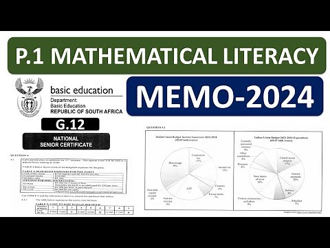 MEMO MATHEMATICAL LITERACY PAPER 1 GRADE 12 FINAL EXAMS NOVEMBER EXAMS 2024 [THUNDEREDUC