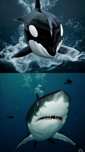Orca vs Great White Shark – Ultimate Deep Sea Battle! Who Wins?