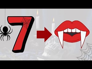 Halloween lips drawing: how to draw lips with vampire teeth