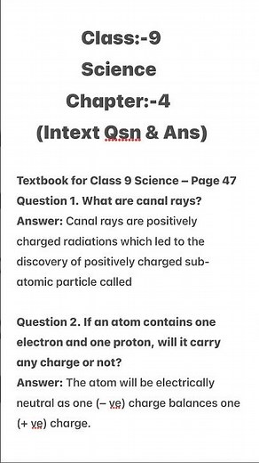 Class:-9 Science Chapter:-3 (Intext Qsn & Answer)