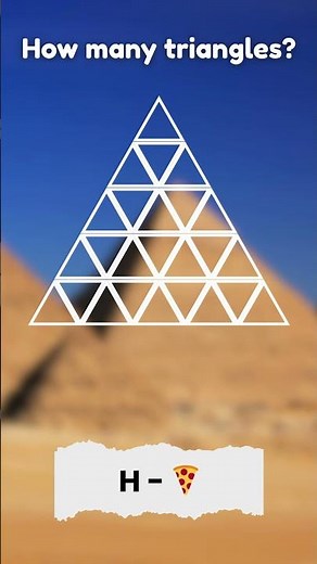 🔺 How Many Triangles Can You See? 🤔 Triangle Puzzle Challenge #Shorts