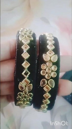 Black Gold Bangles ✨ DIY Kunda Design | Trending Handmade Hack | Viral Short”