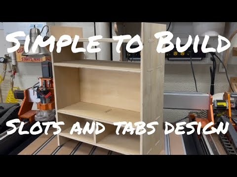 How to Make Slots and Tabs to Create a Perfect Shop Cabinet with CNC Machine