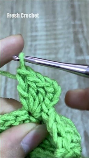 EASY 3D SHELL STITCH! 🧶✨ #easycrochet #crochetforbeginners #freecrochetpattern #shorts #crochet