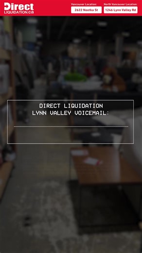 We’re excited to share one of the amazing voicemails left by one of our valued customers Leanne Williams for our Direct Liquidation Lynn Valley location! Thank you, Leanne, for taking the time to leave such kind words. Reviews like yours truly mean the world to our team. We also want to send a huge thank you to everyone who has left us a 5-star review across all our locations. Your support helps us grow and continue bringing you great deals every day. Have a great experience with us? We’d love t