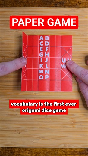 VoCUBEulary has COLOR now | Paper Game | Origami Cube
